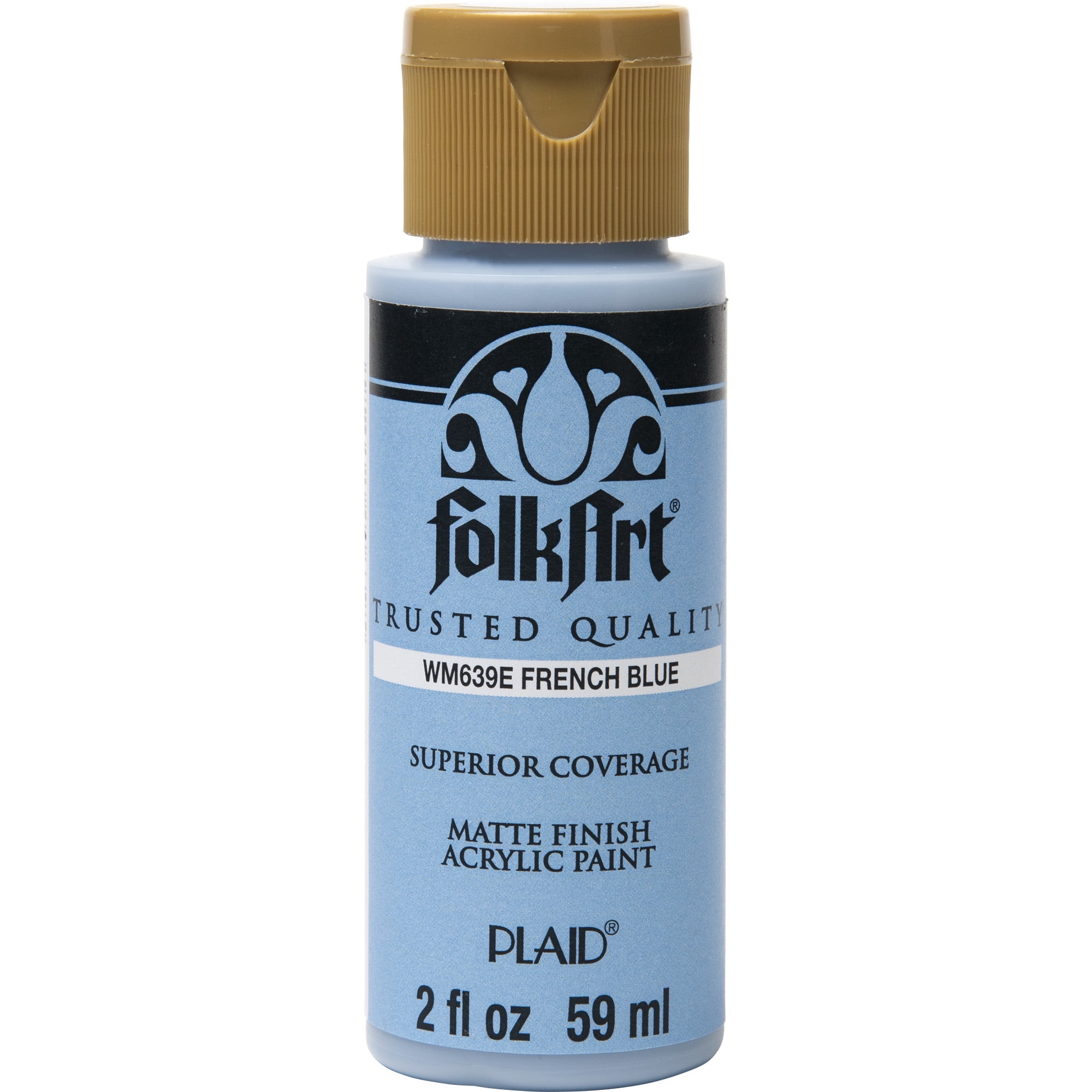 FolkArt Acrylic Craft Paint, Matte Finish, French Blue, 2 fl oz ...
