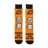 Naruto Anime Icons Adult 6-Pair Casual Crew Socks with Tin Tote ...