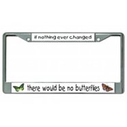 Pink Butterflies License Plate Tag Frame, Multiple Colors - Walmart.com