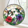Hummingbird Stained Glass Suncatcher – Decorative Window Accent ...