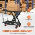 KFFKFF Manual Hydraulic Table Cart, Carrying Capacity of 500lbs ...
