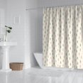Basics Bathroom Shower Curtain, Water Resistant Fabric with Grommets ...