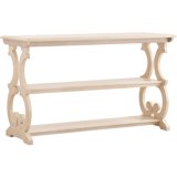 Weston Home Caden Wood Scrollwork Sofa Table, Antique White - Walmart.com