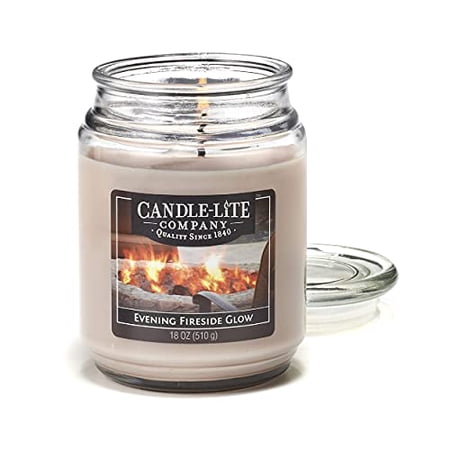 CANDLE-LITE Scented Evening Fireside Glow Fragrance, One 18 oz. Single ...