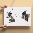 Britain Colombia Country Outline Canvas Art – Elegant Minimalist Poster ...