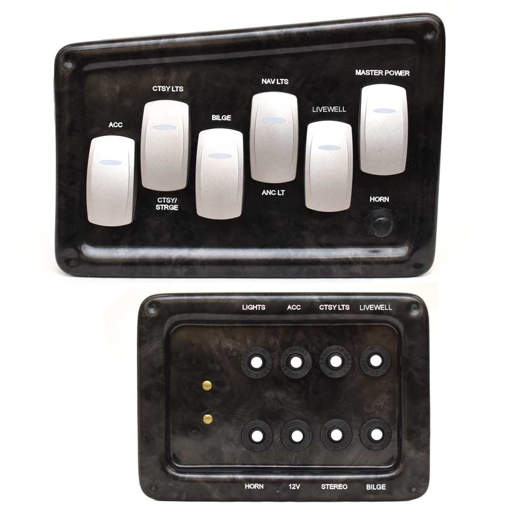 G3 Boat Switch Panels F03373422937 | Black Woodgrain (Set Of 2 ...