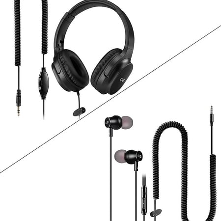 Long Cord Earbuds, Extra Long Cord Headphones, for TV & PC and Most 3 ...