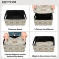 2 Pcs Foldable Felt Storage Bins Decorative Fabric Organizer Baskets ...