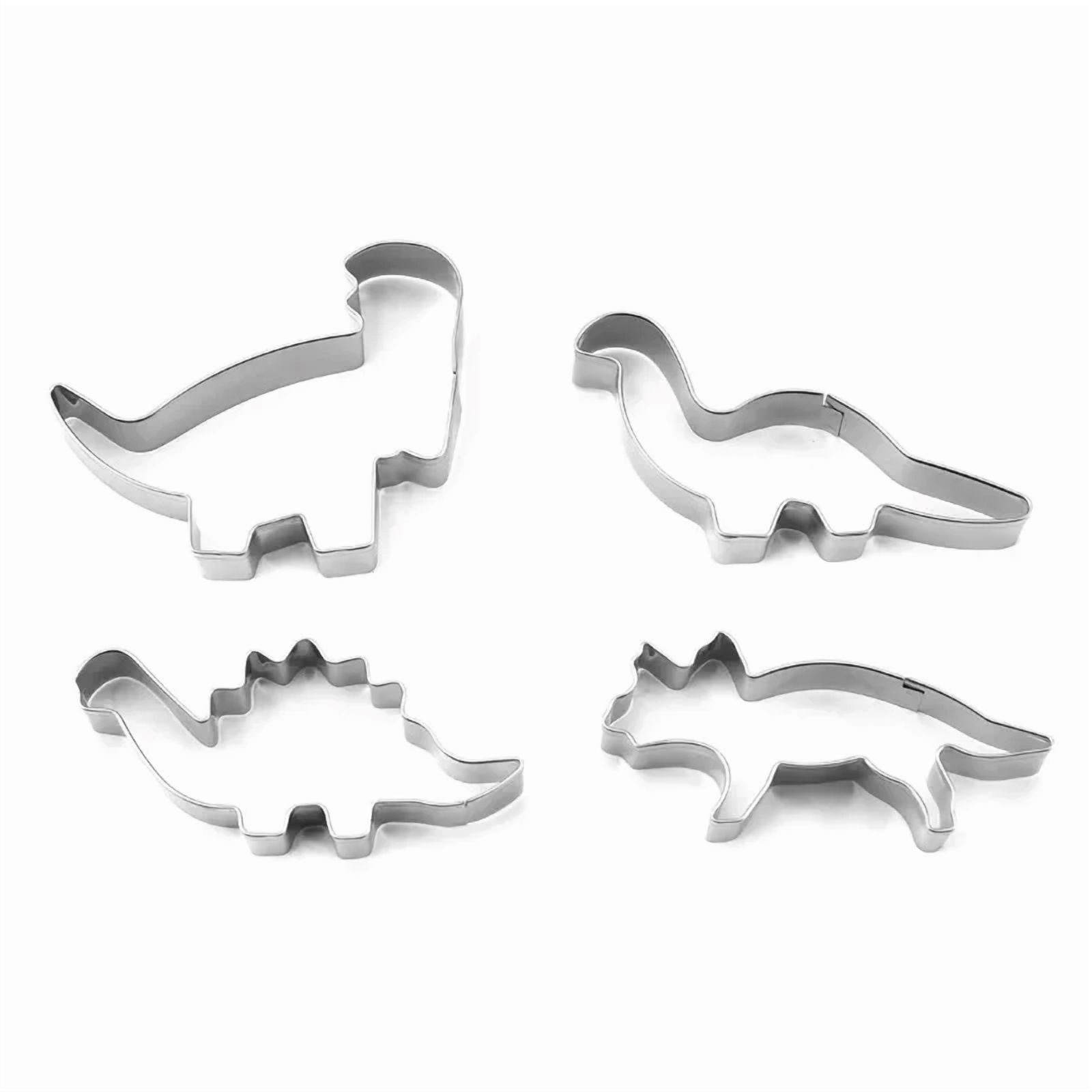 Click here for Unbranded 4-Piece Stainless Steel Dinosaur Cookie... prices