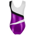 ZDHoor Girls Sleeveless Sparkly Metallic Gymnastics Leotard Unitard ...