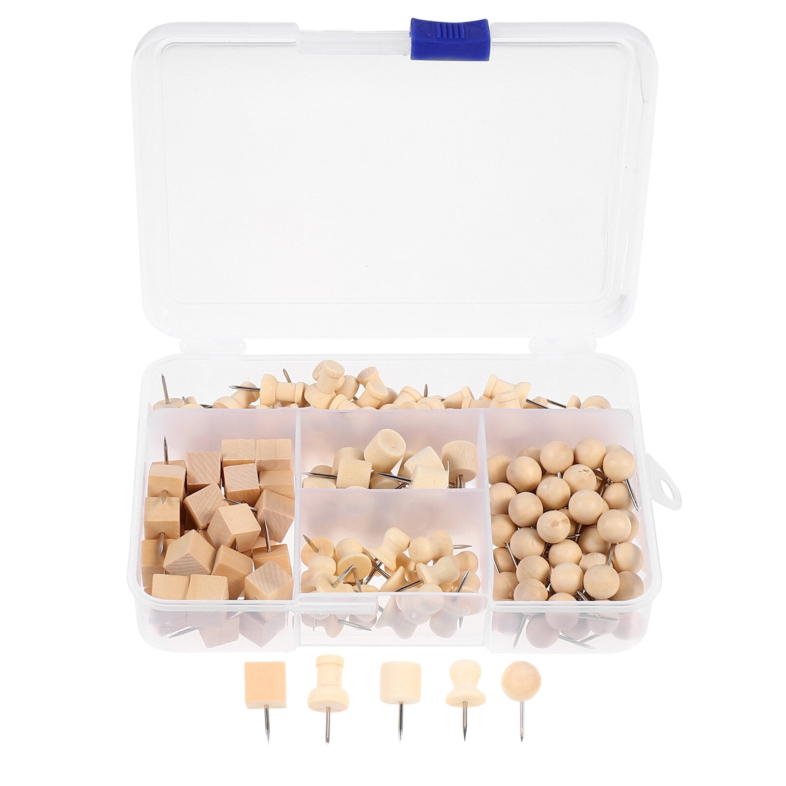 Operageca Bulletin Board Push Pins Pushpins Alloy 1 Box 0.8x0.4x0.4in 2x1x1cm