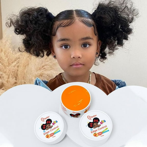 BASK AND LATHER Edge Control Hair Gel, Strong Hold, Thick Edges, Non ...