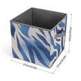 10.6in Folding Storage Box Solid Material Handle On Both Sides For Easy ...