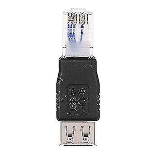 Usb A Female To Ethernet Rj45 Male Adapter Converter Router Connector ...