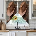 Cowboy Hats Swag Valances for Windows 36 inches Long, Western Cowboy ...