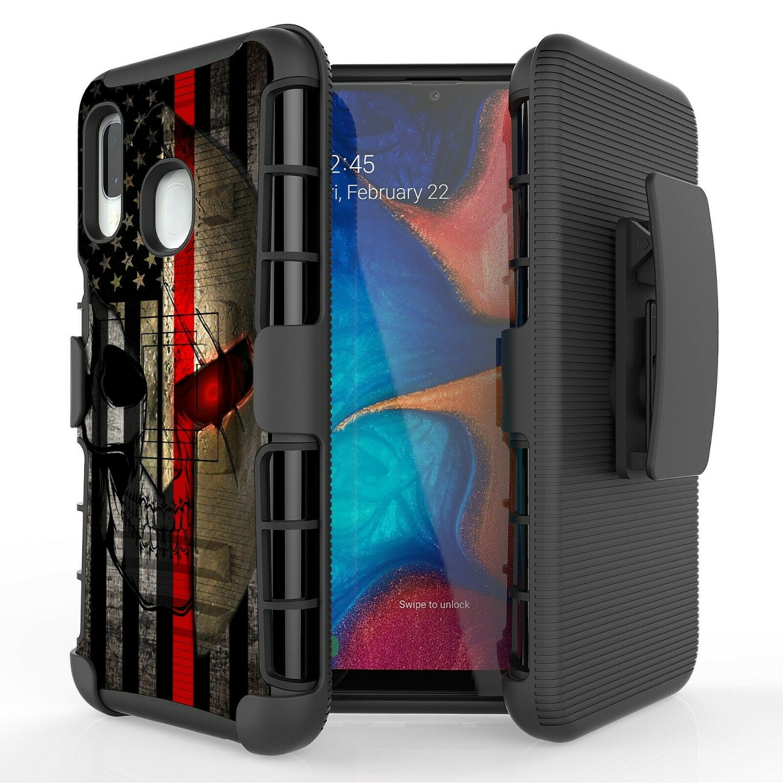 For Samsung Galaxy A10E Case Heavy Duty Shock Absorption Armor Case ...