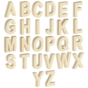 5 Inch Wooden Letters - for Wall Decoration, High-Quality Material ...