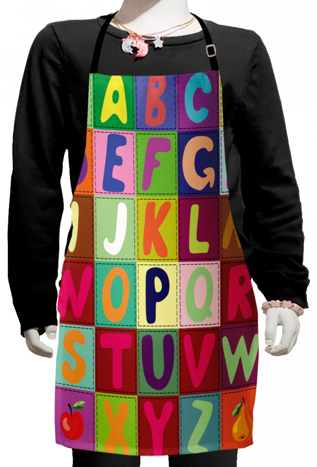 Alphabet Kids Apron, Illustration of Funky Children's Educational ...