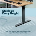 VARI - Sit/standing desk - rectangular with contoured side - electric ...