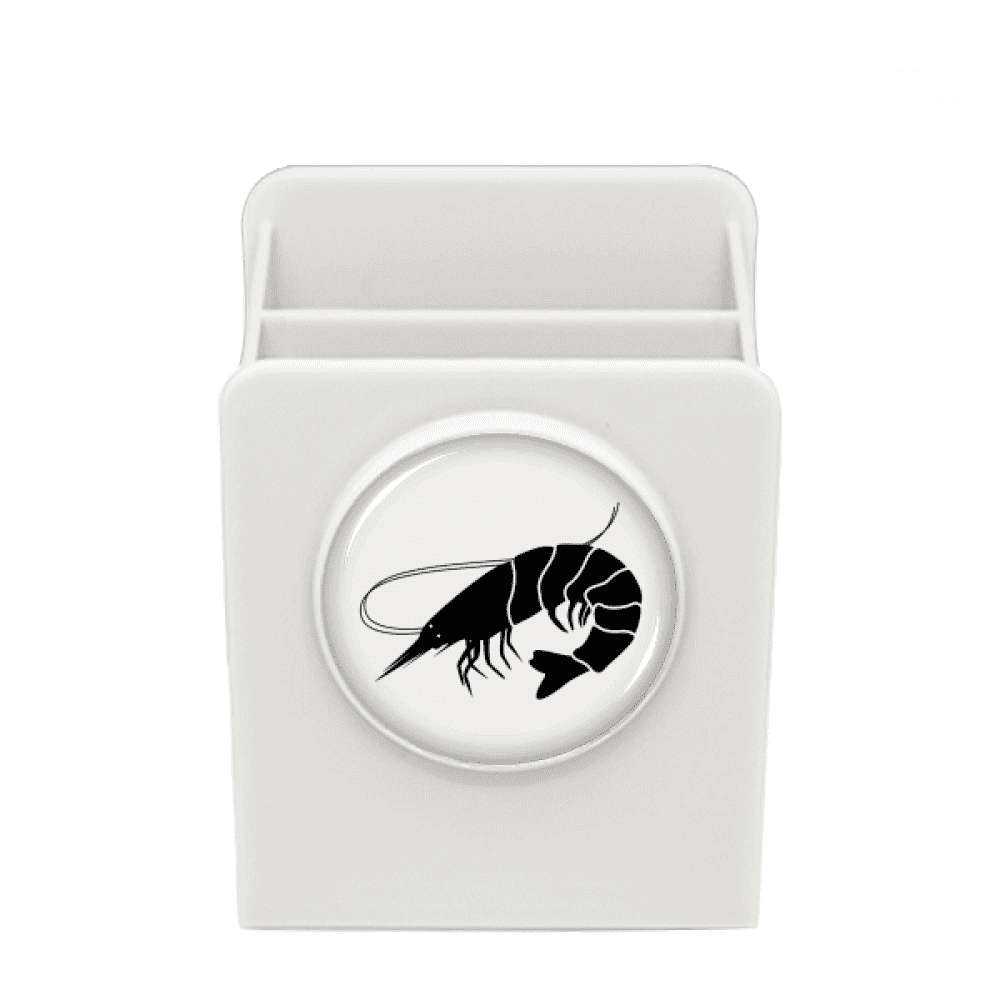 Marine Life Black Shrimp Illustration Desk Pencil Holder Cup Pen ...