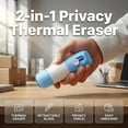 2-in-1 Box Cutter & Thermal Paper Eraser, Instant Permanent Redaction ...