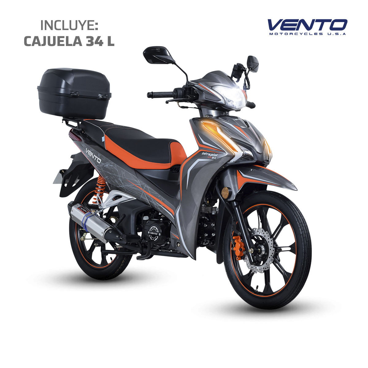 Motocicleta Urbana VENTO Intrepid SX 125 Negro 2025 Walmart En L nea Motocicleta Urbana VENTO Intrepid SX 125 Negro 2025 Walmart En L nea