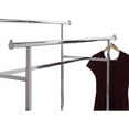 Econoco K40 - Chrome Adjustable Double Hangrail Garment Display or ...