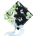 BAOPAI Graduation Cap Silk Flower Hairpin Decoration - Elegant Finished ...