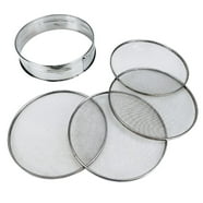 Soil Sifter Garden Compost Dirt Sifter Screen Stainless Steel Sieve Set ...