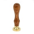 Brass Retro Wax Sealing Stamp with Wooden Handle for Post Decoration ...