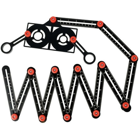 Multi Angle Ruler Aluminum Alloy Precise Folding Ruler 6/9/12 Sided ...
