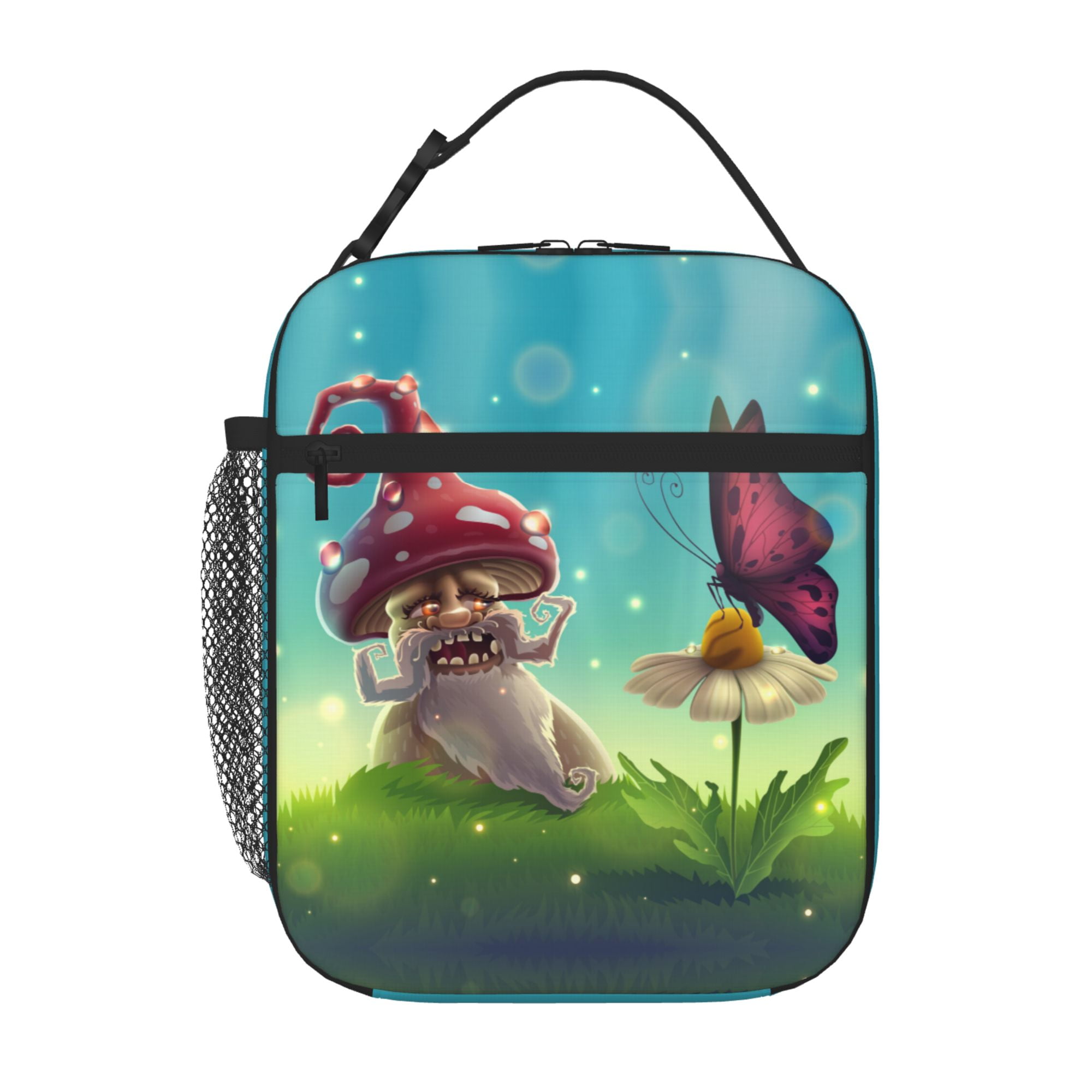 TEQUAN Portable Lunch Bag, Fantasy Forest Mushroom Goblin Pattern ...