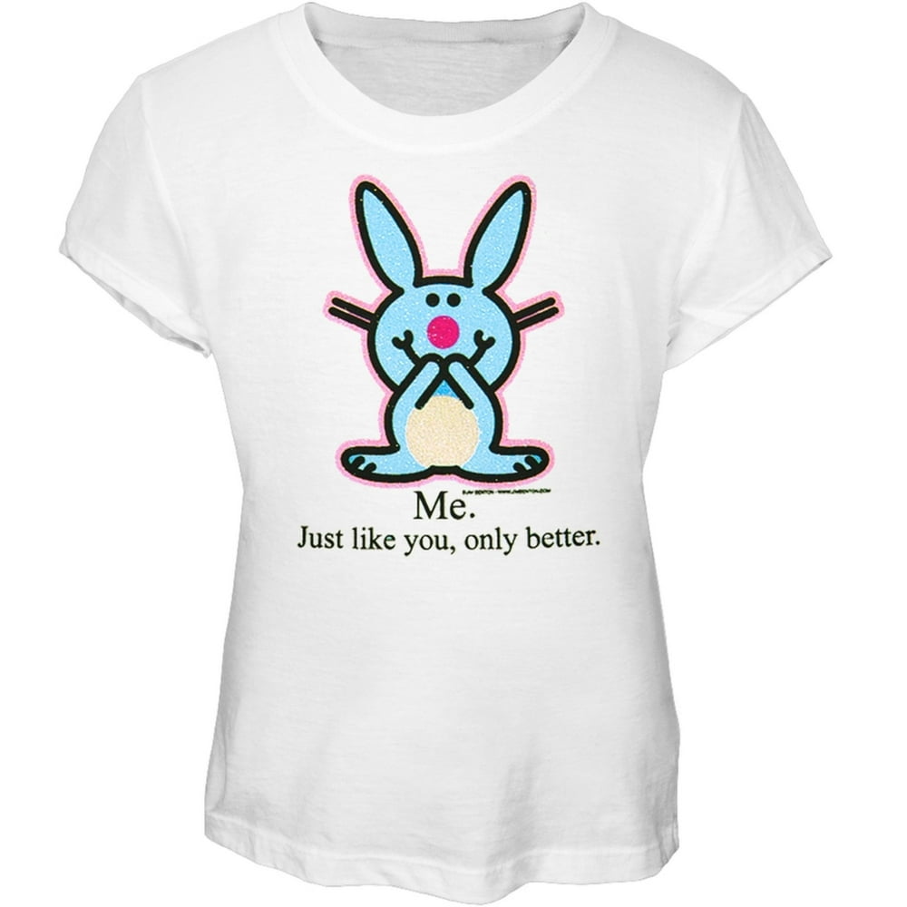 It's Happy Bunny - Happy Bunny - Me Only Better Girls Youth T-Shirt - X ...