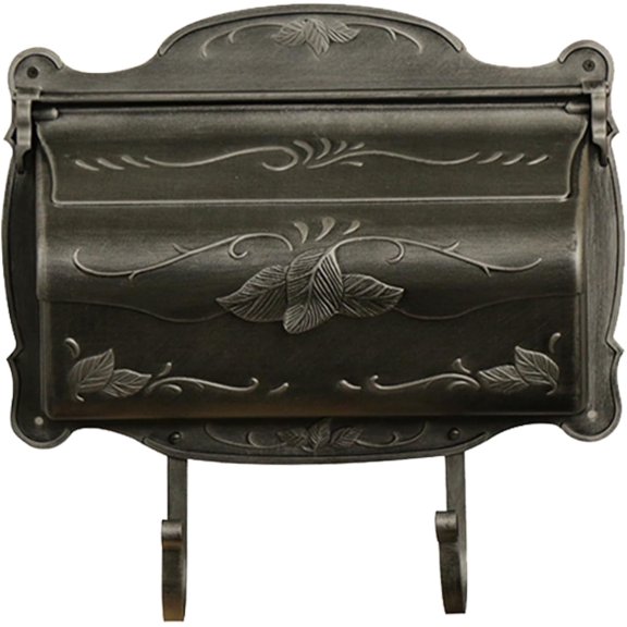 Contemporary Horizontal Silver Mailbox Wall-Mounted - Walmart.com