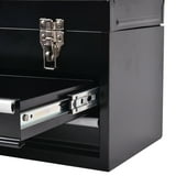 HyperTough Black 20 in. 2-Drawer Metal Tool Box - Walmart.com