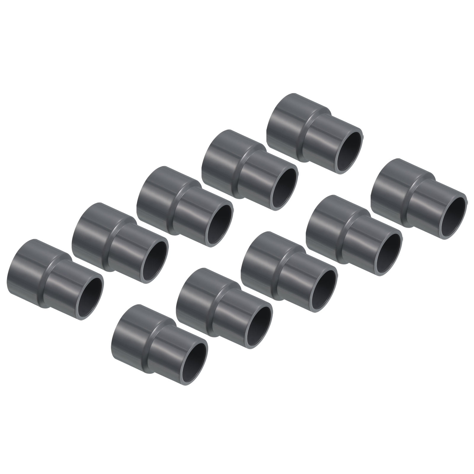 Uxcell 25x20mm PVC Reducer Pipe Fitting Straight Coupling Connector ...