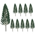 10Pcs Pine Trees 1:25 Model Train Railway Building Green Model Tree for ...