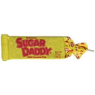 Sugar Daddy American Classic Milk Caramel Pops, 24 Count, 1.7 oz each ...