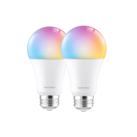 SwitchBot LED Color Bulb, E26 | Color Changing Dimmable WiFi & Bluetooth Bulb Works with Alexa ...