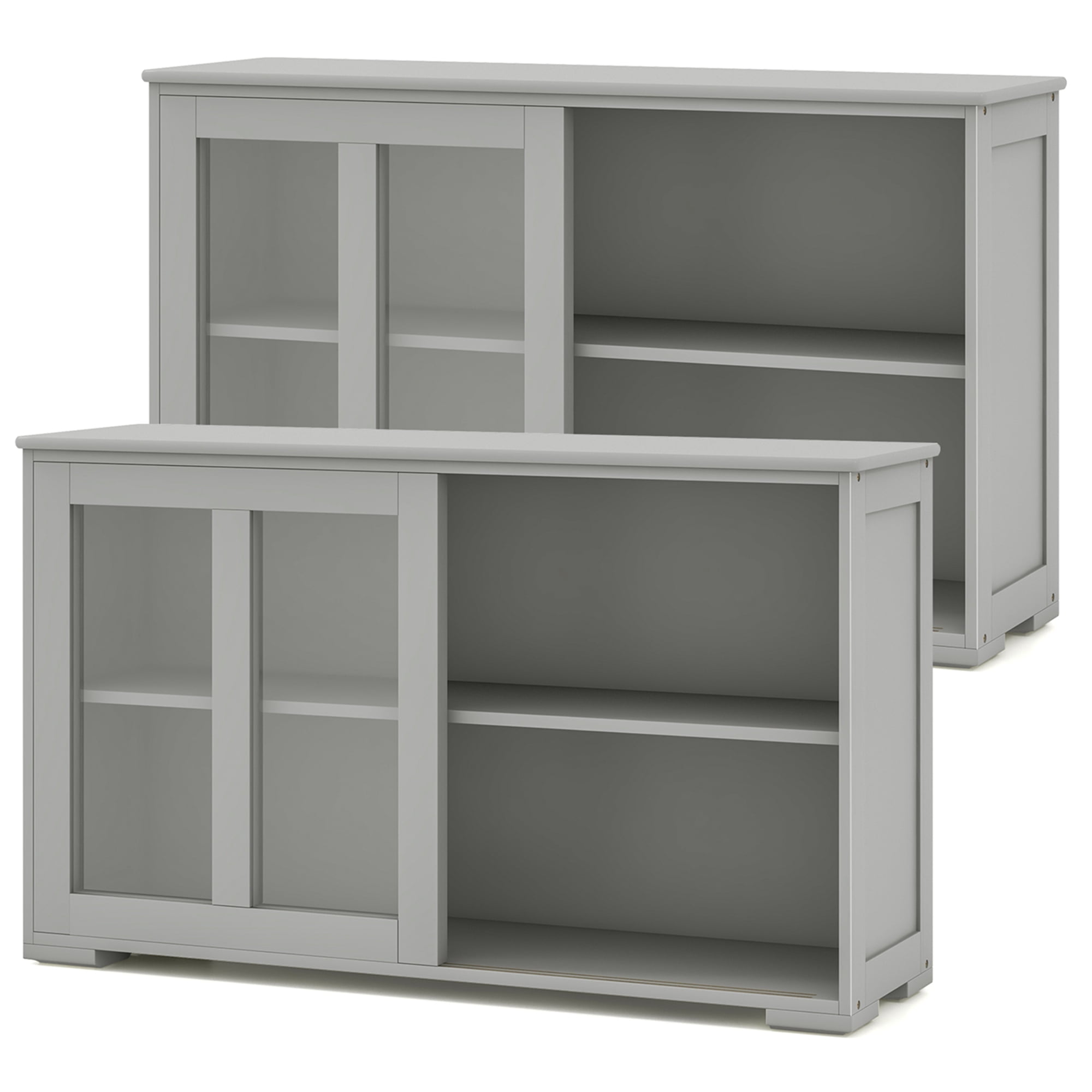 Click here for Costway 2-Door Stackable Buffet Sideboard Set Of 2... prices