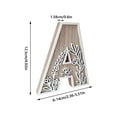 GXIPO 5 Inch Wood Letters, Unfinished Wooden Letters for Wall Decor ...