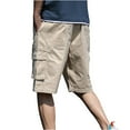 Fengqque Mens Outdoor Cargo Pants Casual Elastic Waist Drawstring ...