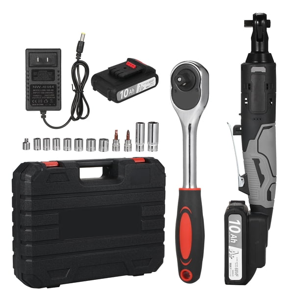 Cordless Electric Ratchet Set 38'' 320 RPM 21V Battery Powered ...