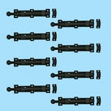 Renovators Supply Slide Bolt Latch 8 3/4" Black Wrought Iron Ball Tip ...