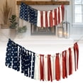 Patriotic Banner Decoration, Red White and Blue Flag Bunting for ...