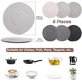 8 Inch Insulated Coasters Hot Dish Plate, Hot Pots and Pans, 6 Heat ...