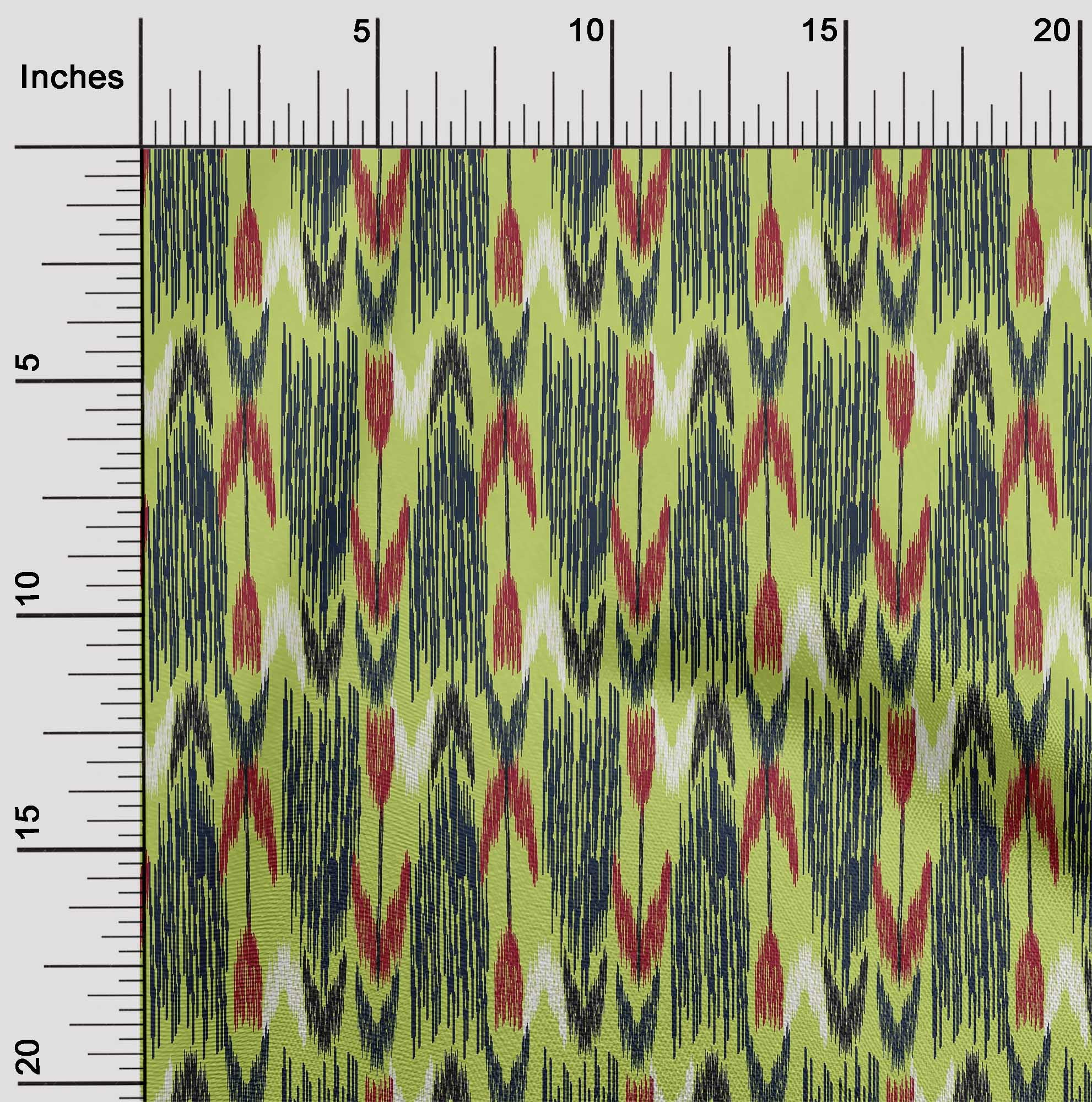 oneOone Cotton Poplin Fabric Arrow Ikat Print Fabric BTY 56 Inch Wide ...