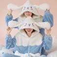 Cinnamoroll Women's Plush Pajamas Suit Sanrioed Kawaii Autumn Winter ...