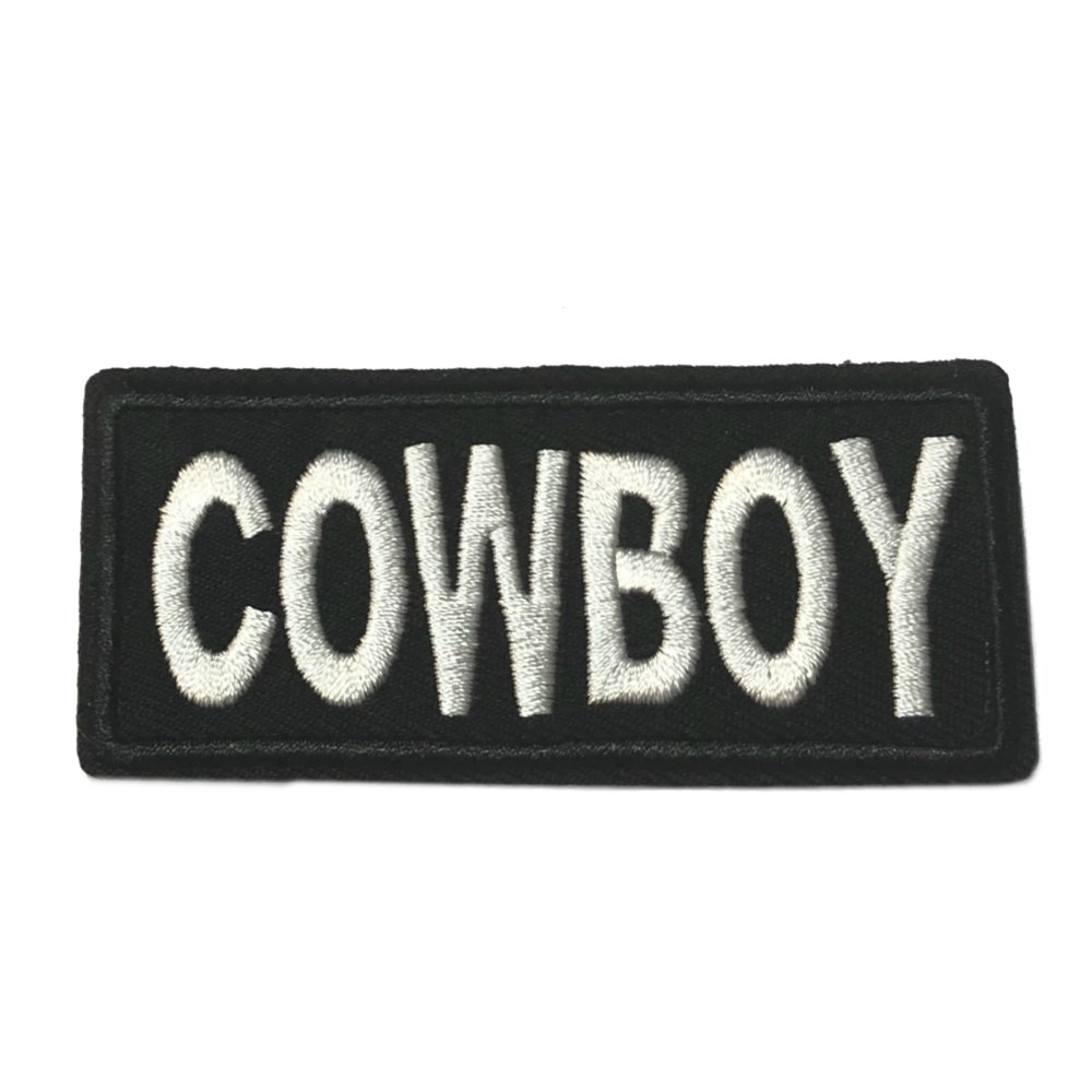 COWBOY 3.5" W x 1.5" T Iron/Sew On Decorative Patch - Walmart.com ...