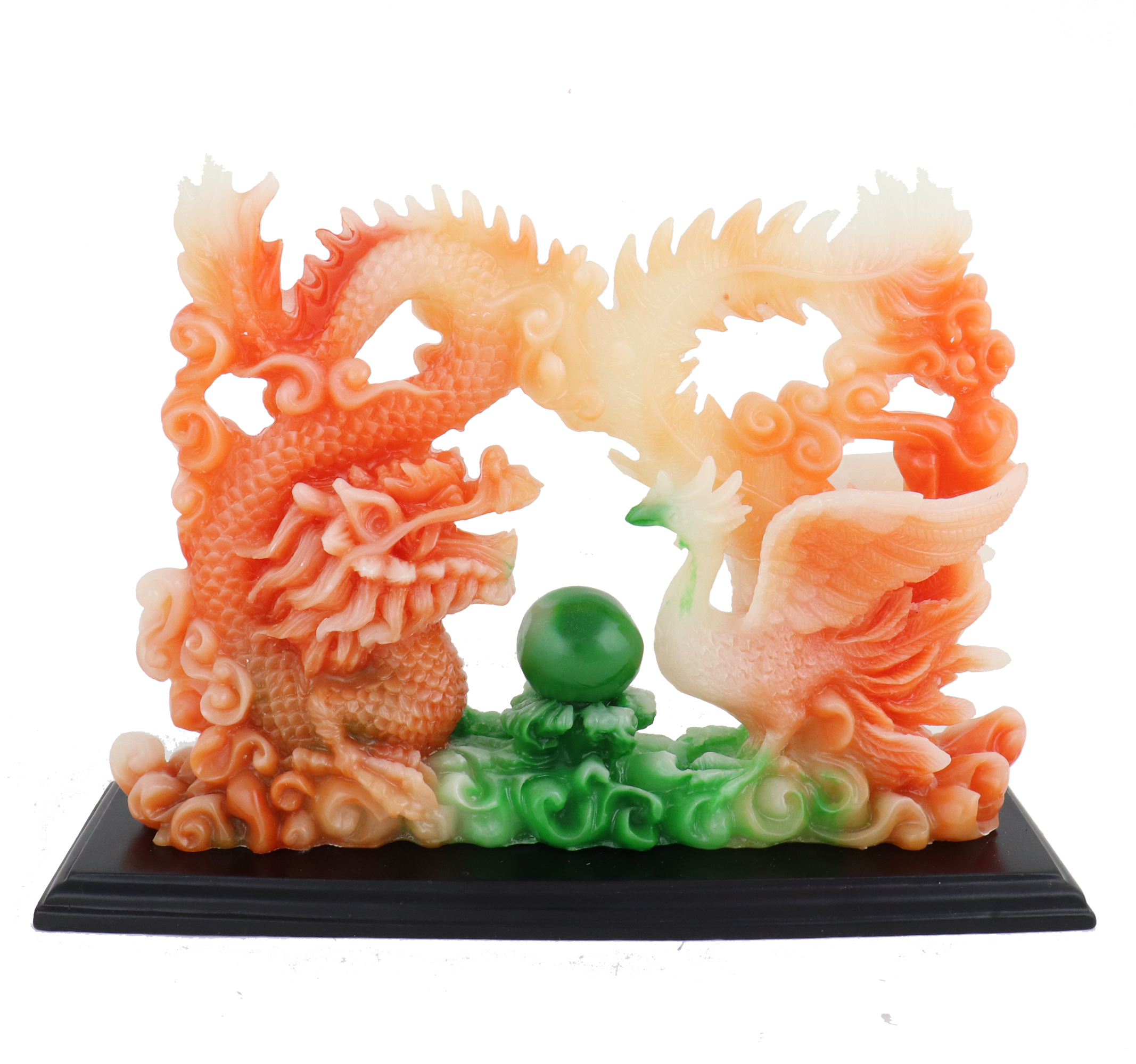 Red Dragon Phoenix Statue - Symbol of Love - Walmart.com